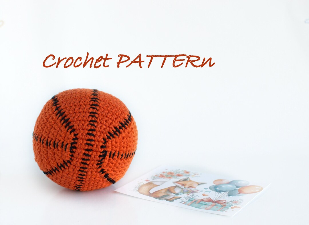 PATTERN Basketball Crochet, Handmade Toy Tutorials, DIY Basketball ...