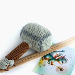 PATTERN Thor's Hammer Crochet, DIY Crochet Hammer, Superhero Crochet ...