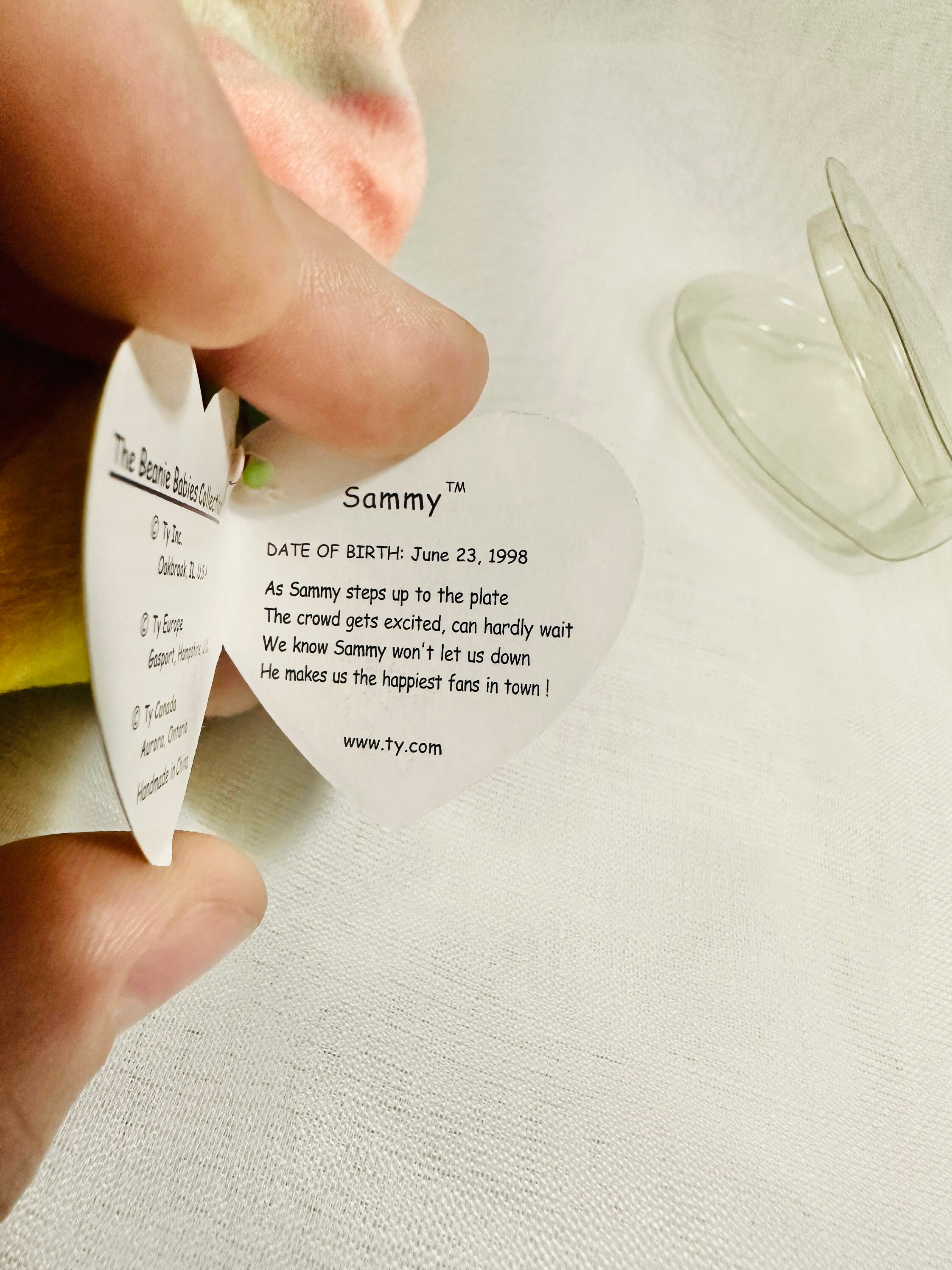 Sammy the Ty-dye Bear Rare, With Errors Mint Condition - Etsy