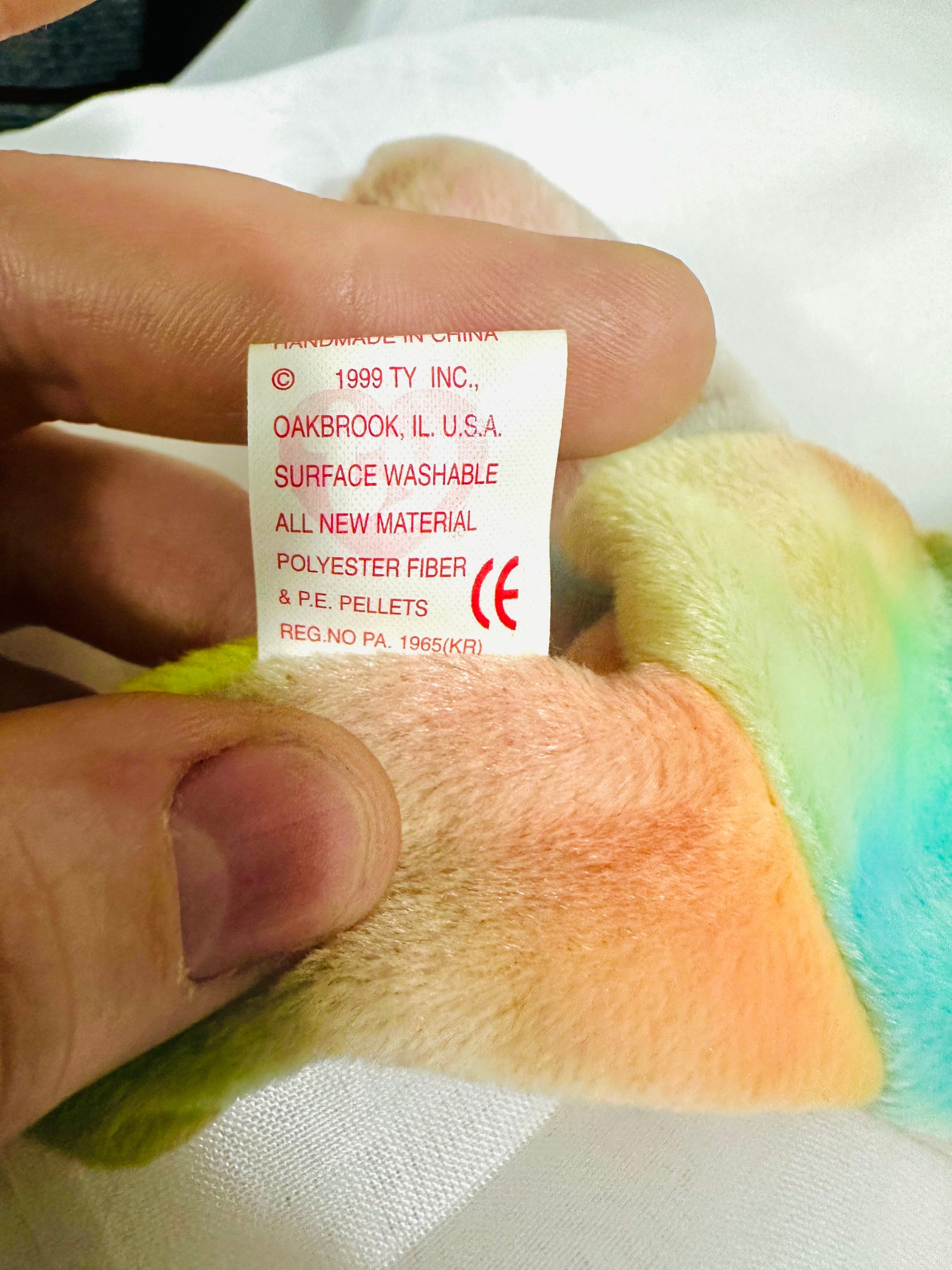 Sammy the Ty-dye Bear Rare, With Errors Mint Condition - Etsy