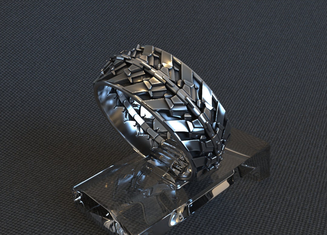 Cyber Spine Ring - Etsy