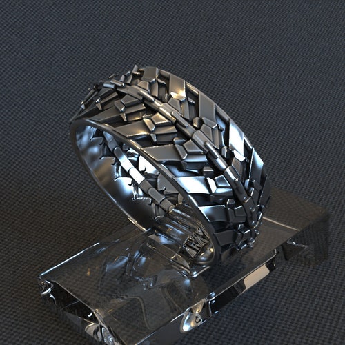 Cyber Spine Ring - Etsy