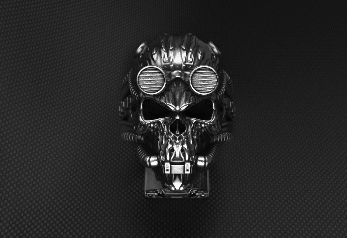 Bandit Skull Ring - Etsy