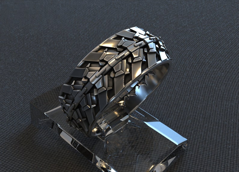 Cyber Spine Ring - Etsy