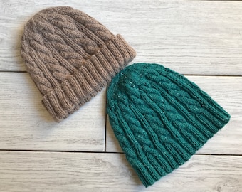 4 Ply Fir Tree Hat in Fair Isle Knitting Pattern Digital - Etsy