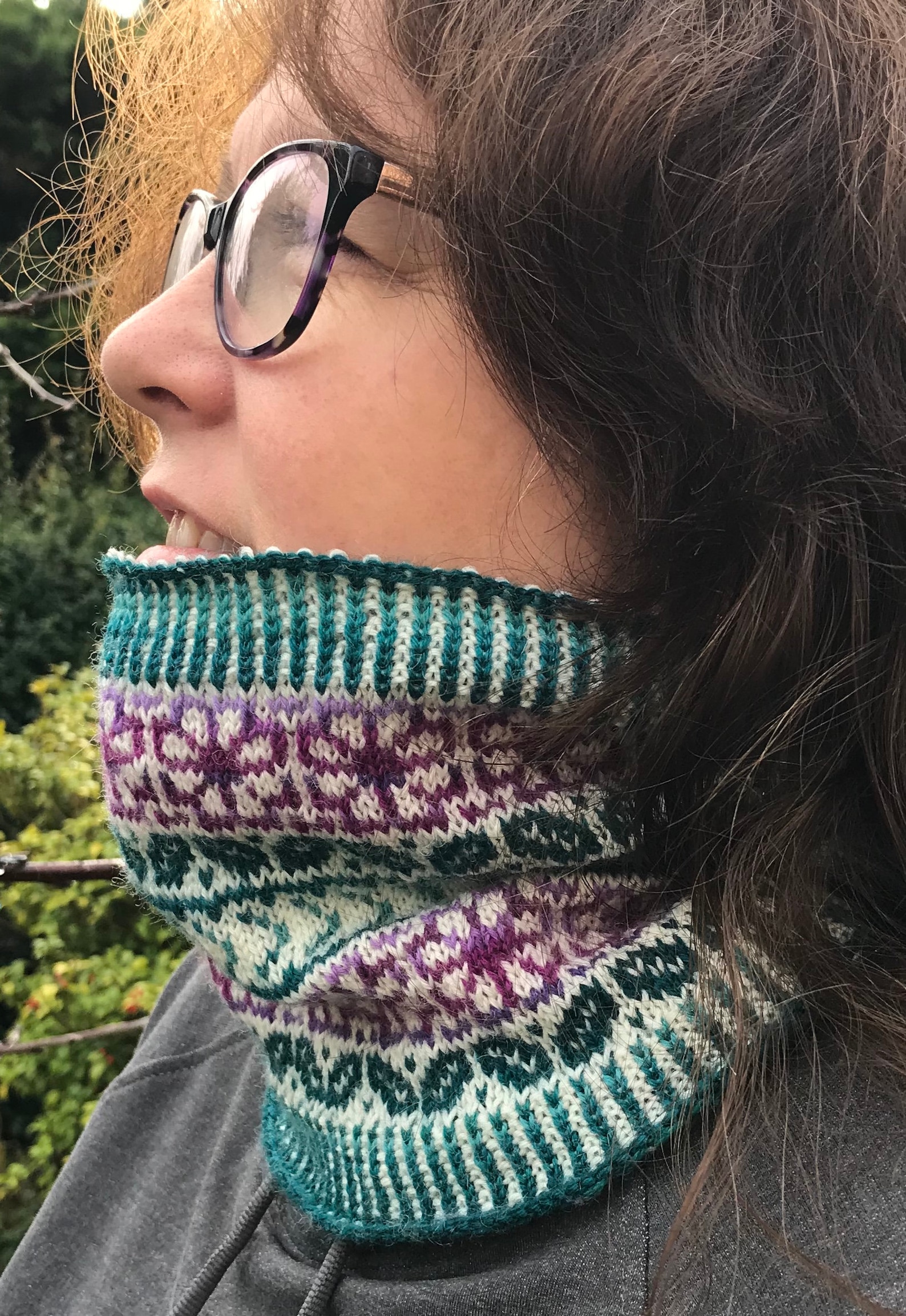 4 Ply Flower Cowl in Fair Isle Knitting Pattern, Digital Download - Etsy