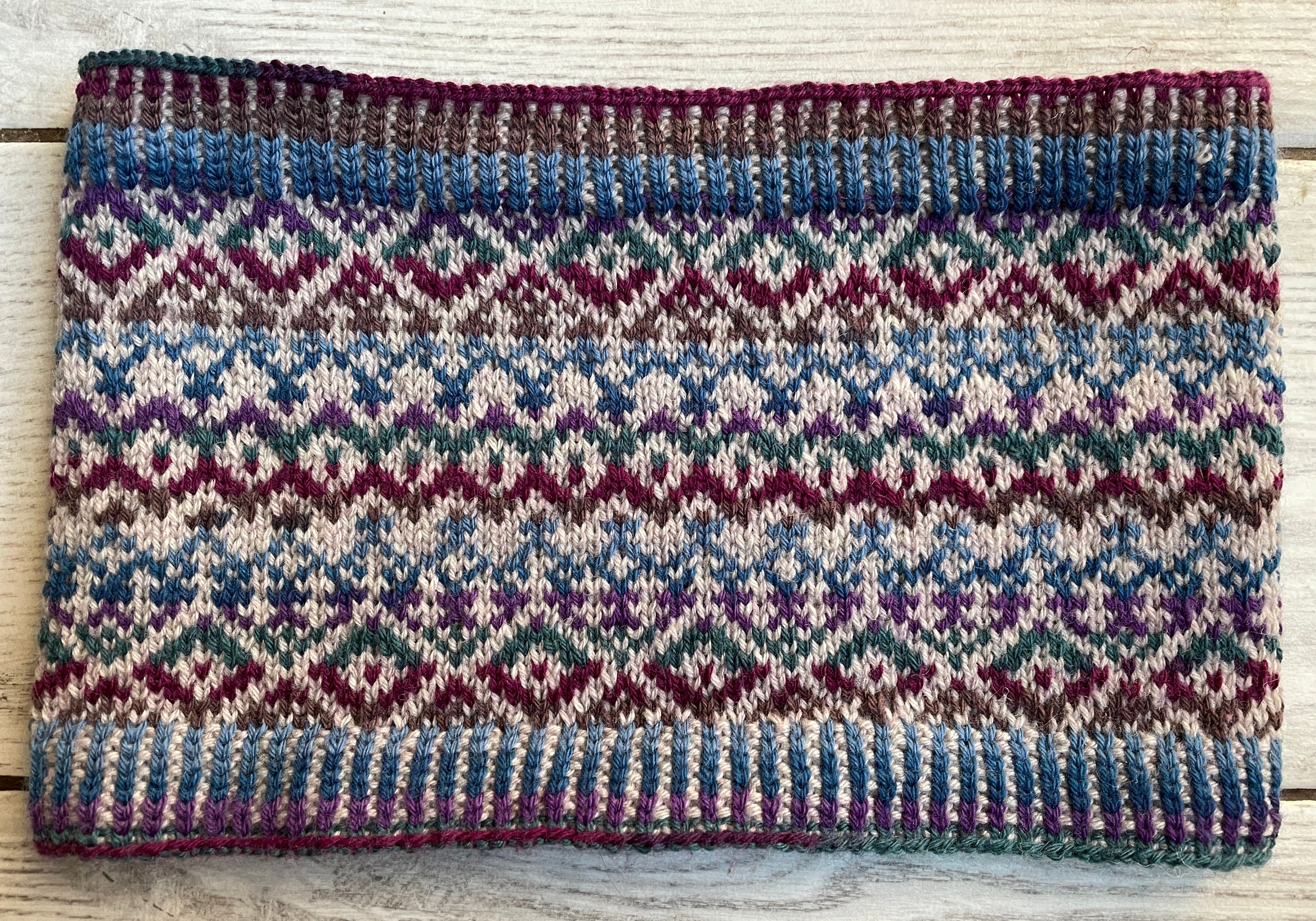 4 Ply Fair Isle Cowl Knitting Pattern Digital Download. - Etsy