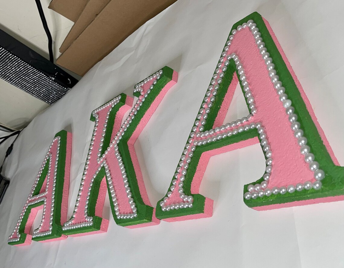 All Greek Inspired Letters (AKA Featured)with Stands (styrofoam) - Etsy