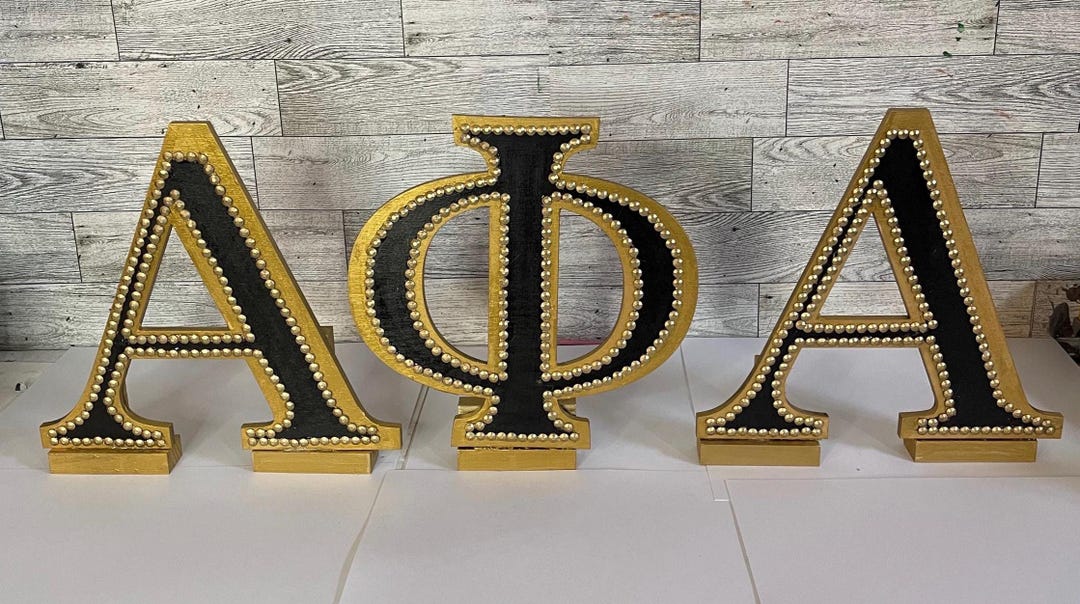 All Greek Inspired Letters (wood)(alpha Psi Alpha Featured) (with or ...