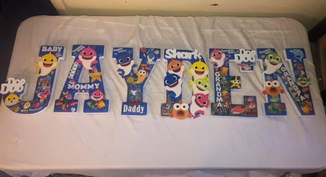 Character THEMED Letters - Etsy