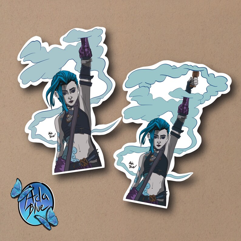 Jinx & the Flare Stickers - Etsy