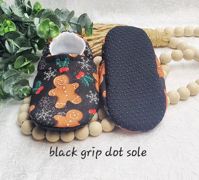 Gingerbread Man Baby Moccasin, Christmas Baby Moccasin, Baby Girl ...