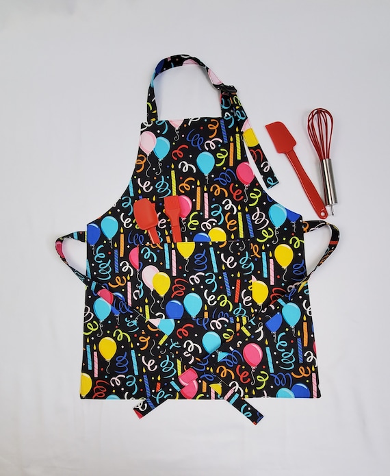 Balloon Confetti Kids Apron Kids Play Apron Toddler Apron - Etsy