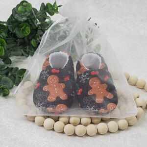 Gingerbread Man Baby Moccasin, Christmas Baby Moccasin, Baby Girl ...