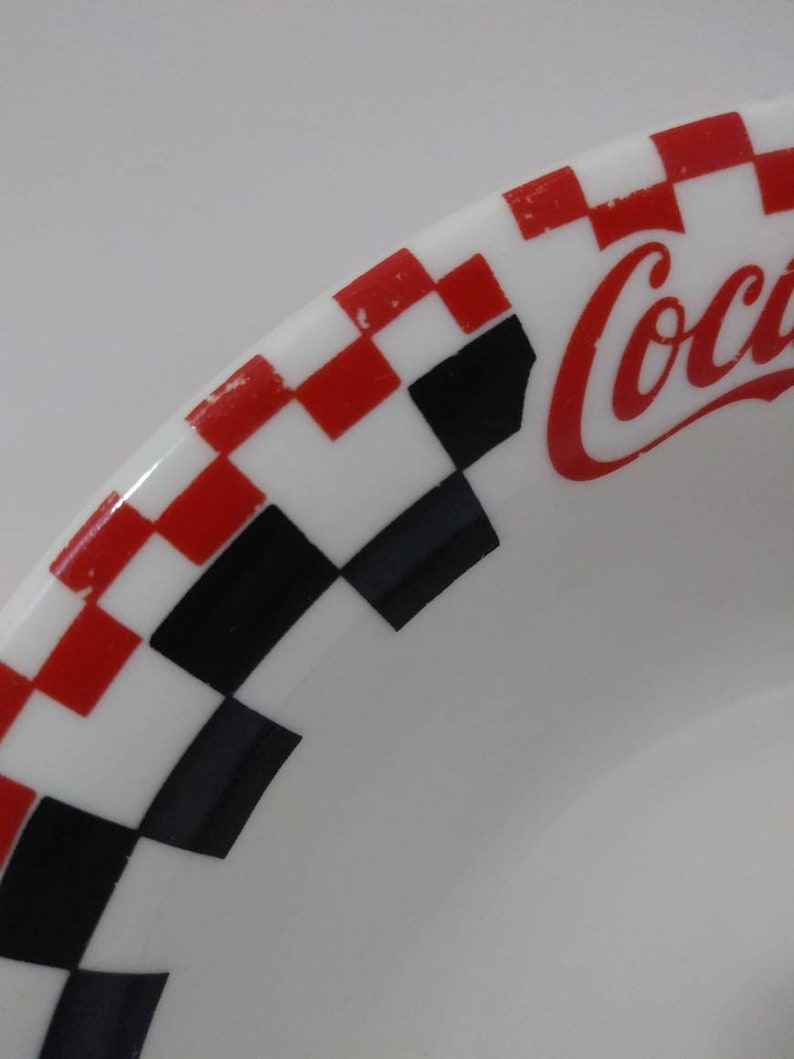 Coca-cola Bowl, Gibson Bowl, Checkerboard Pattern, Collectible Bowl ...