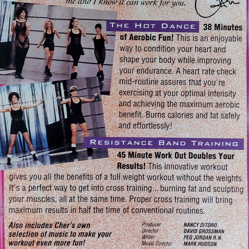 Cher Fitness Body Confidence VHS Tape - Etsy
