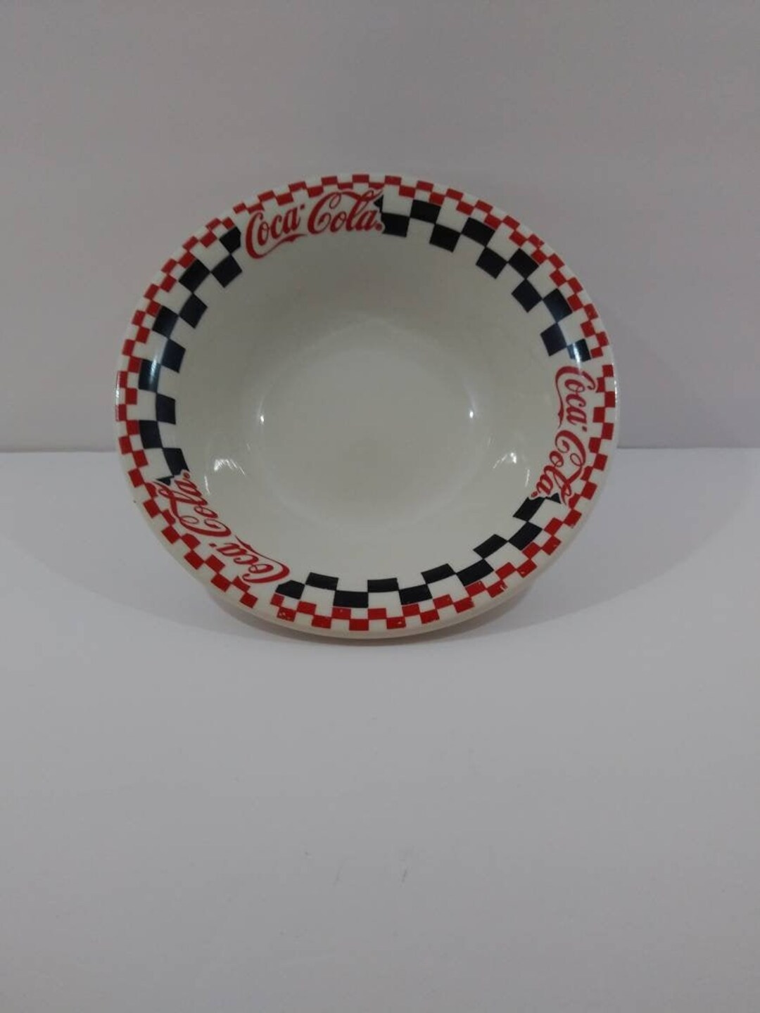 Coca-cola Bowl, Gibson Bowl, Checkerboard Pattern, Collectible Bowl ...