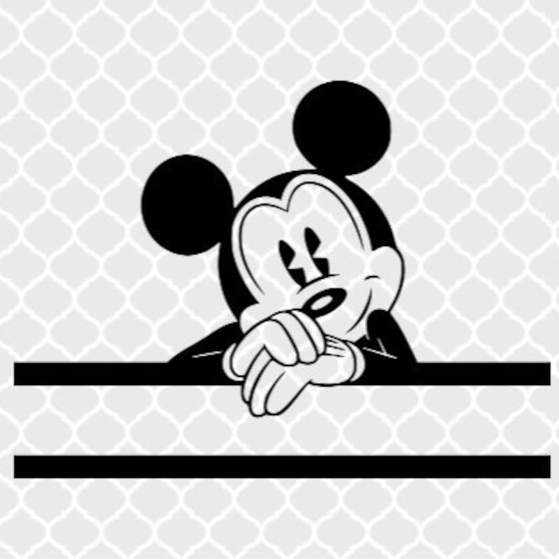 Mickey Monogram - Etsy
