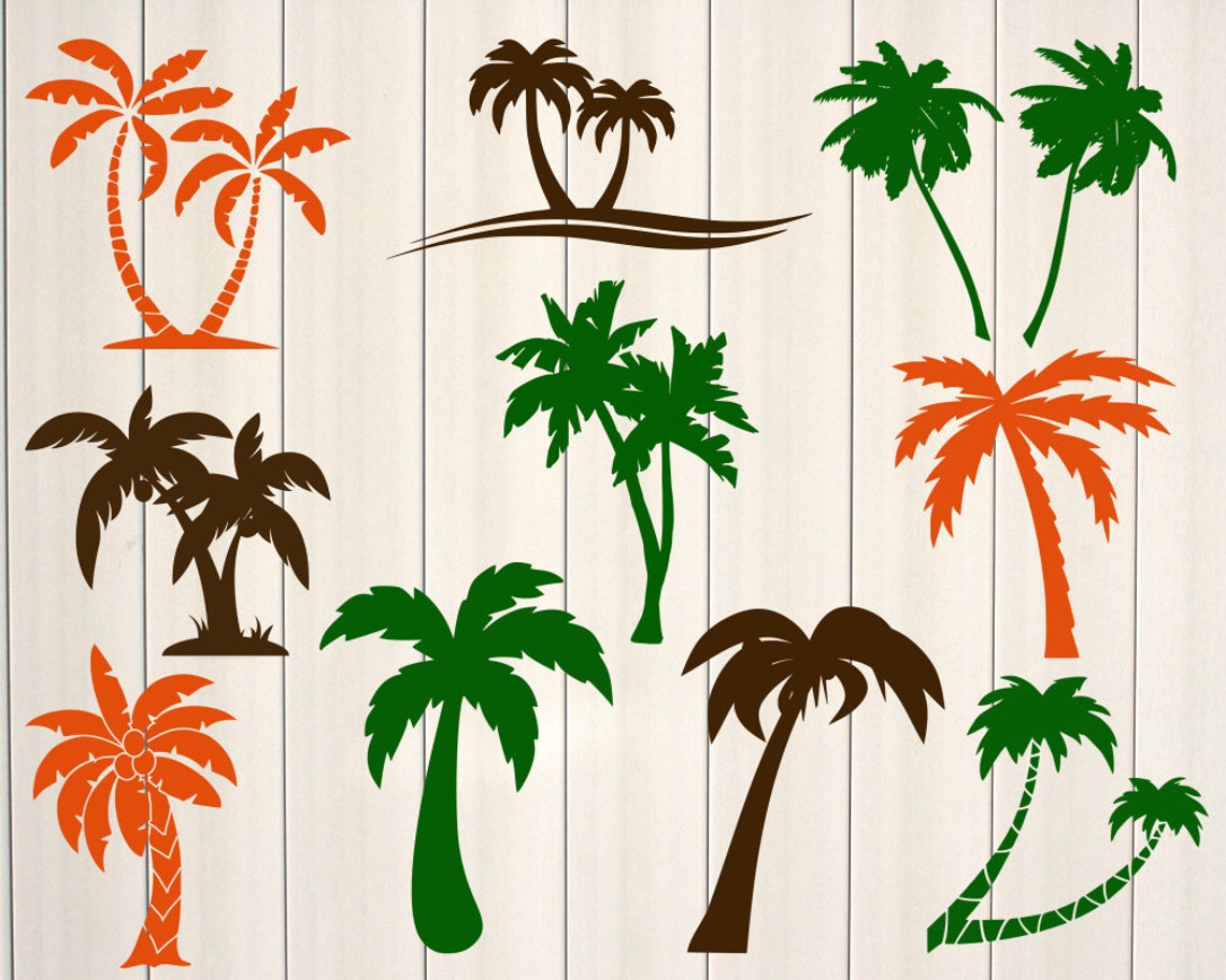 Palm Tree Svg Palm Svg Tree Svg Landscape Svg Palm Trees - Etsy