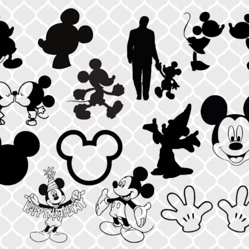 Mickey Mouse Svg - Etsy
