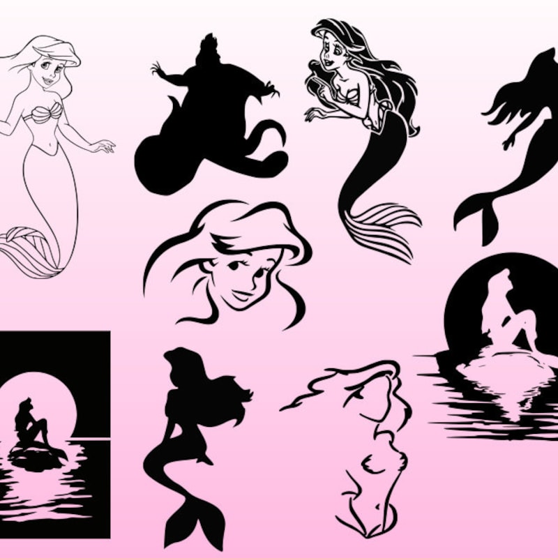 Ariel Svg - Etsy