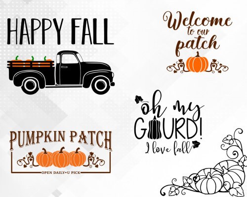 Rustic Fall Svg Bundle 15 Designs SVG PNG EPS Pumpkin Patch - Etsy