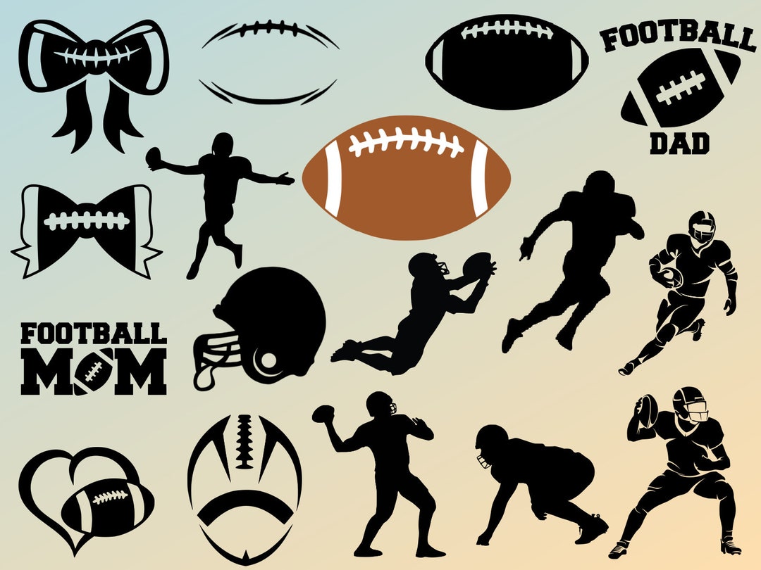 Football SVG, Football Player SVG, Football Cut File, Football Player ...