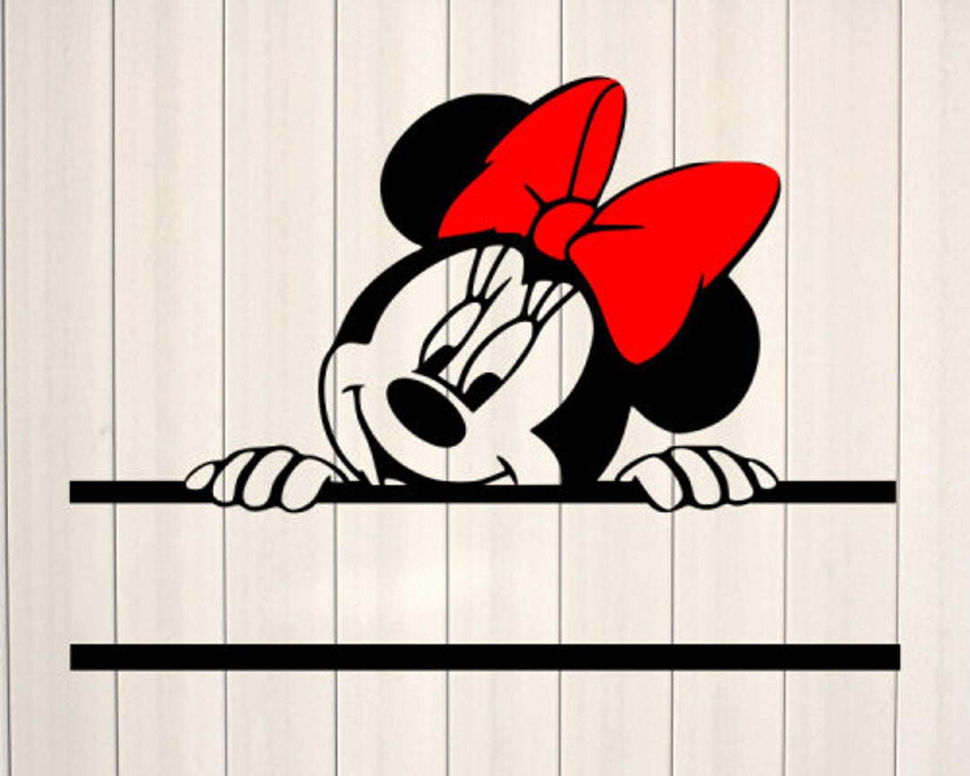 Minnie Mouse Split Monogram Frame, Great for Personalizing Autograph ...