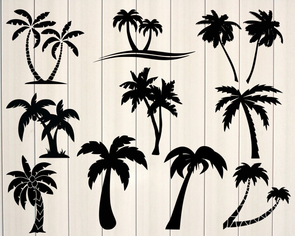 Palm Tree Svg Palm Svg Tree Svg Landscape Svg Palm Trees - Etsy