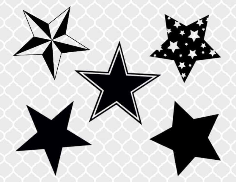 Stars SVG Bundle Star Clip Art Star Svg Star Vector Star | Etsy