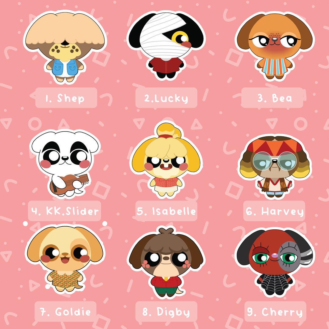Kawaii Animal Crossing Hunde K.K Schieber Isabelle Digby Glück ...