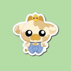 Kawaii Fruit Cow | Cow Stickers | Fruit Stickers | Cute Cows | Kawaii ...