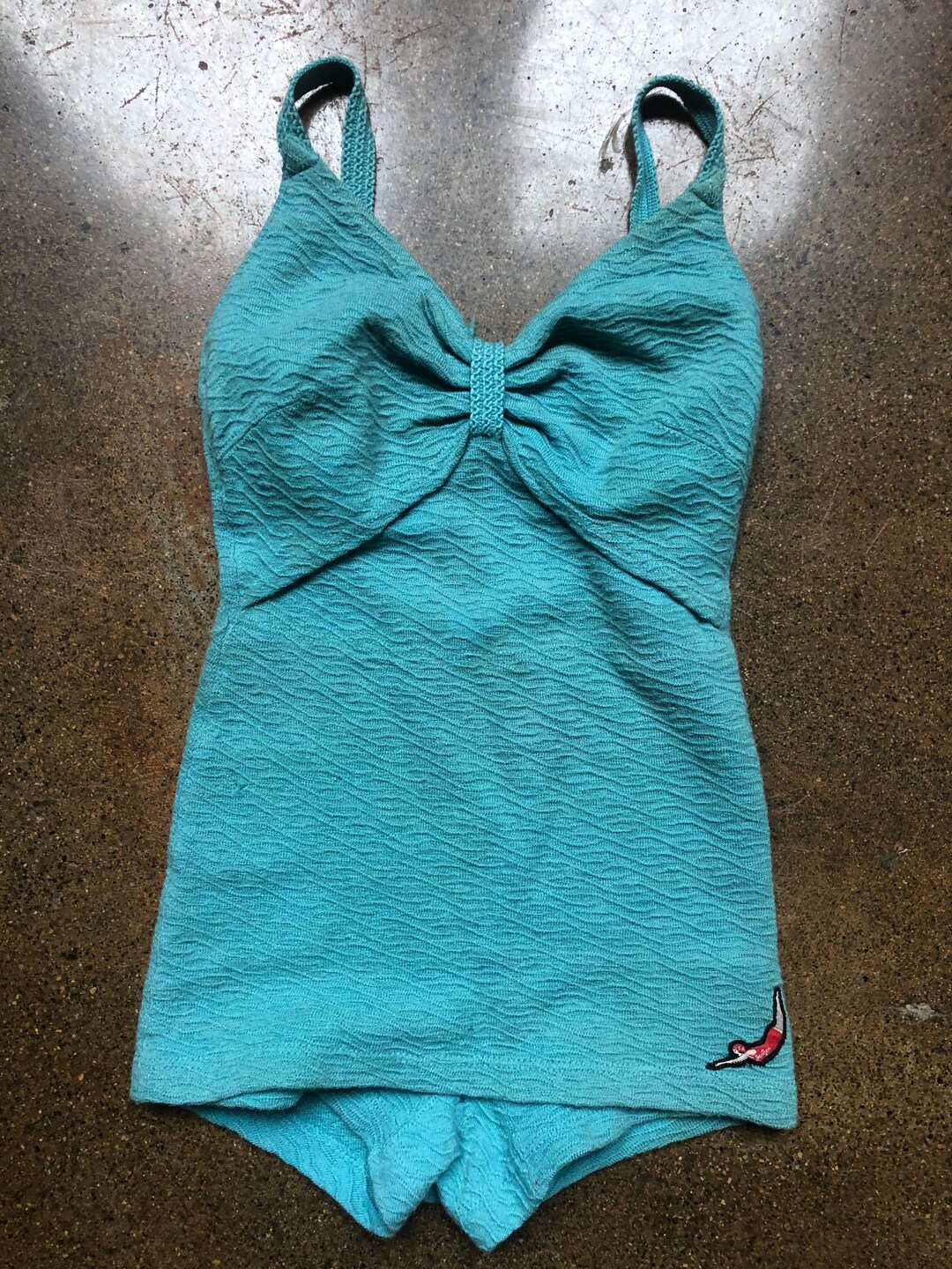 Vintage 1920s Jantzen Wool One Piece Bathing Suit ~ 20s Knit Swimsuit ...