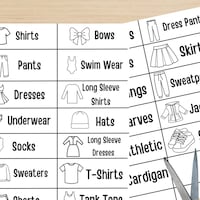 Printable Baby Clothing Storage Labels: Nursery Organization (digital ...