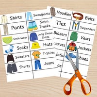 Kids Clothing Labels Printable | Montessori Visual Pictures for Kids ...