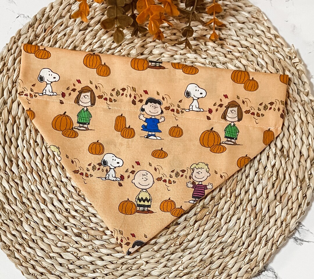 Snoopy Pumpkin Patch! Snoopy Dog Bandana! Snoopy Cat Bandana! Fall Pet ...