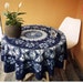 Indigo Round Table Sheet ,shibori Table Sheet , Indigo Tablecloth ...