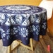 Indigo Round Table Sheet ,shibori Table Sheet , Indigo Tablecloth ...