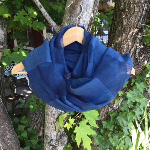 Indigo Scarf - Etsy