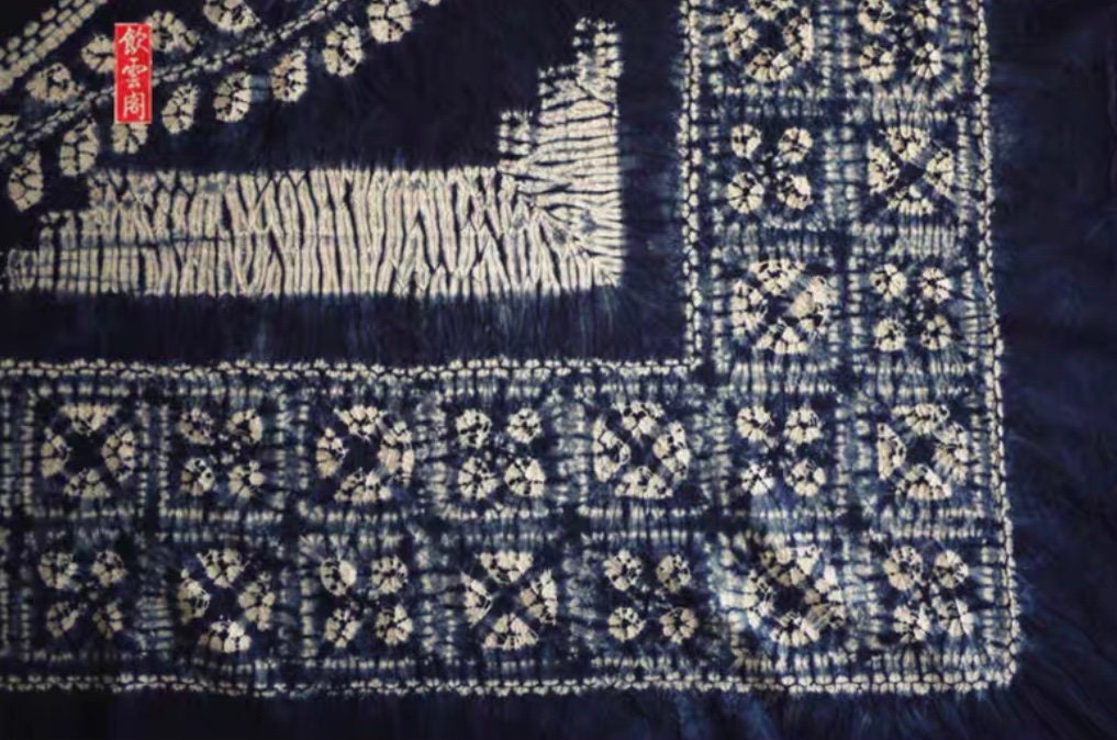 Classic Indigo Table Sheet Shibori Table Cover Bed Runner - Etsy