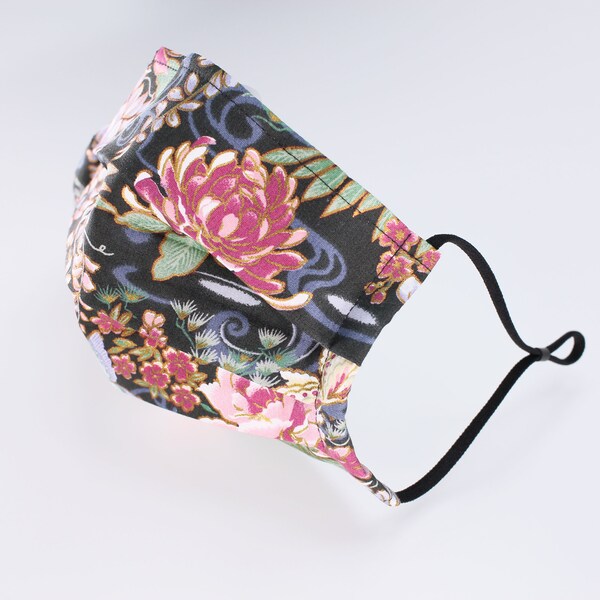 Floral Face Mask - Etsy