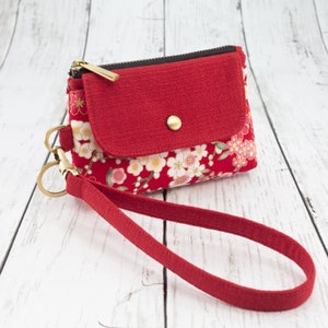 Japanese Wallet, Kimono Wallet Cherry Blossom Purse Japanese Coin Purse ...