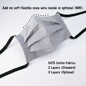 JAPANESE 100% COTTON BUTTERFLY Face Mask With Nose Wire Dark Blue Gold ...