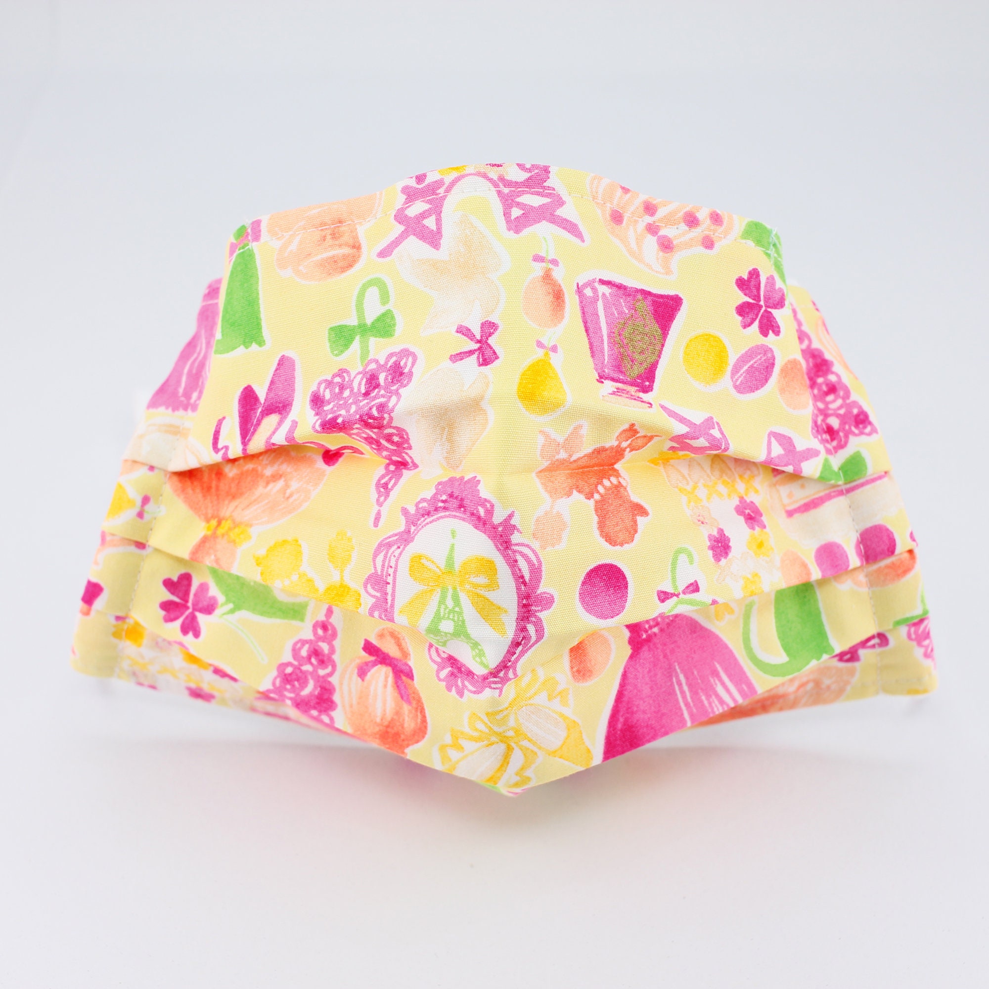 100% COTTON PARIS EIFFEL Face Mask with Nose Wire Macaroon | Etsy