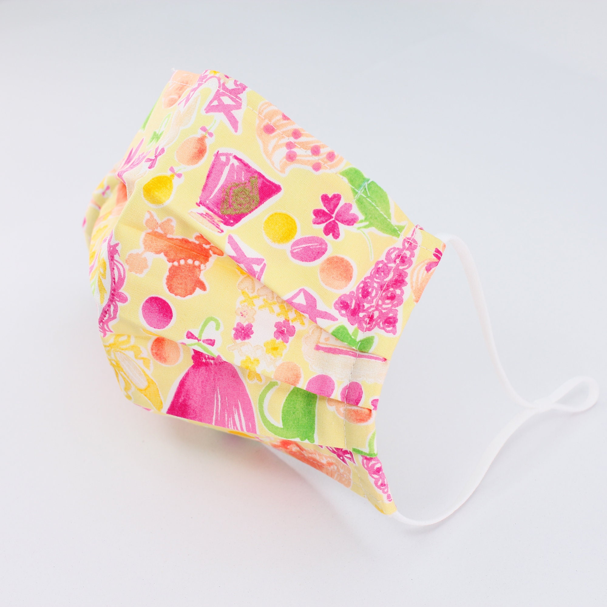 100% COTTON PARIS EIFFEL Face Mask with Nose Wire Macaroon | Etsy