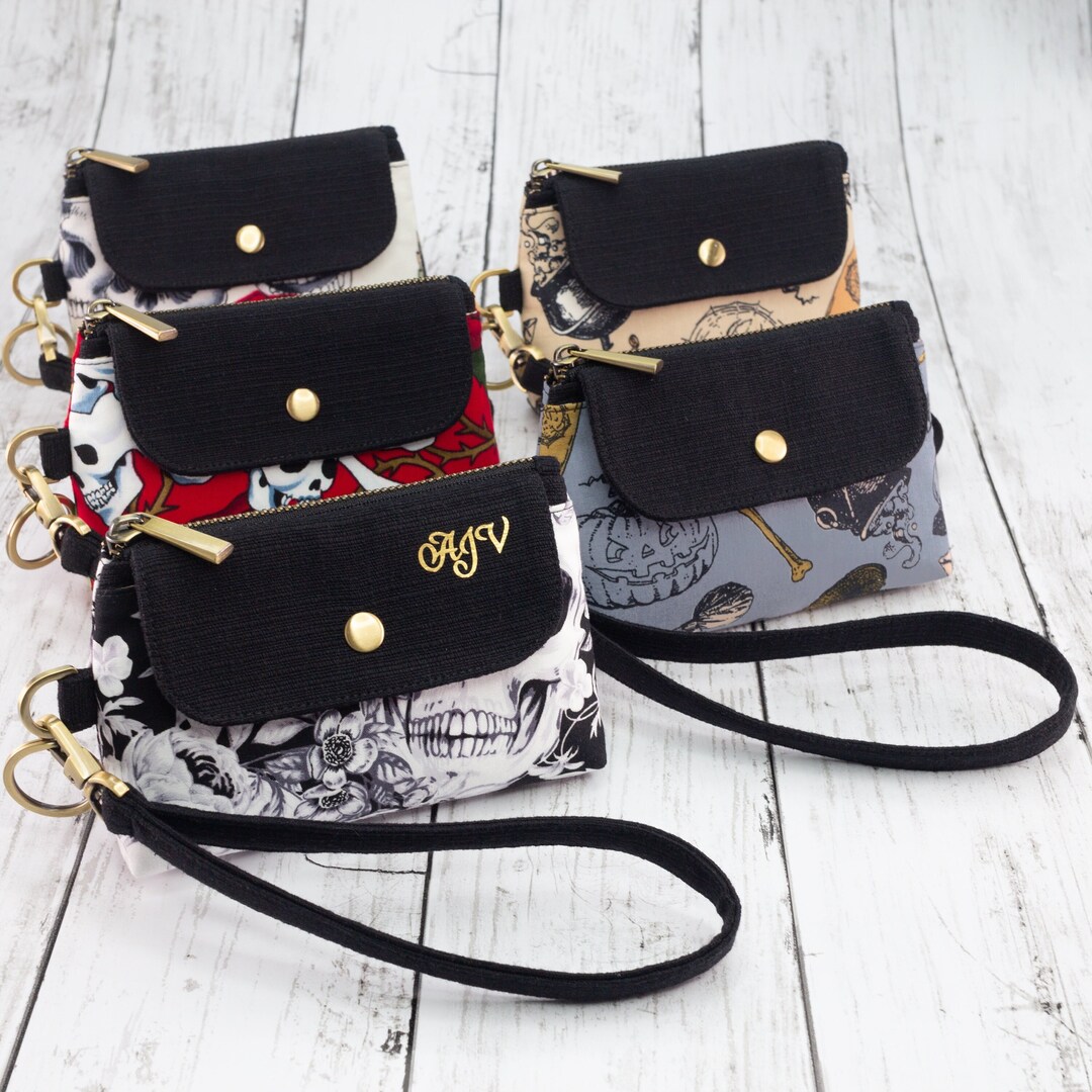 Goth Wallet, Skull Wallet, Witchy Wallet, Halloween Wallet, Gothic Coin ...