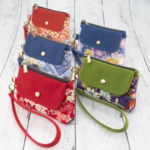 Japanese Wallet, Kimono Wallet Cherry Blossom Purse Japanese Coin Purse ...