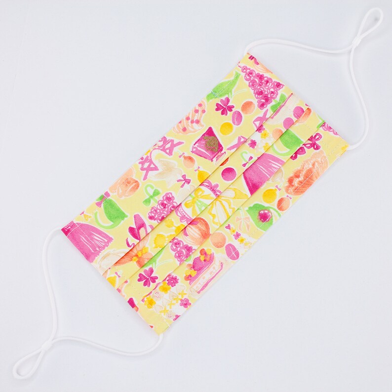 100% COTTON PARIS EIFFEL Face Mask with Nose Wire Macaroon | Etsy