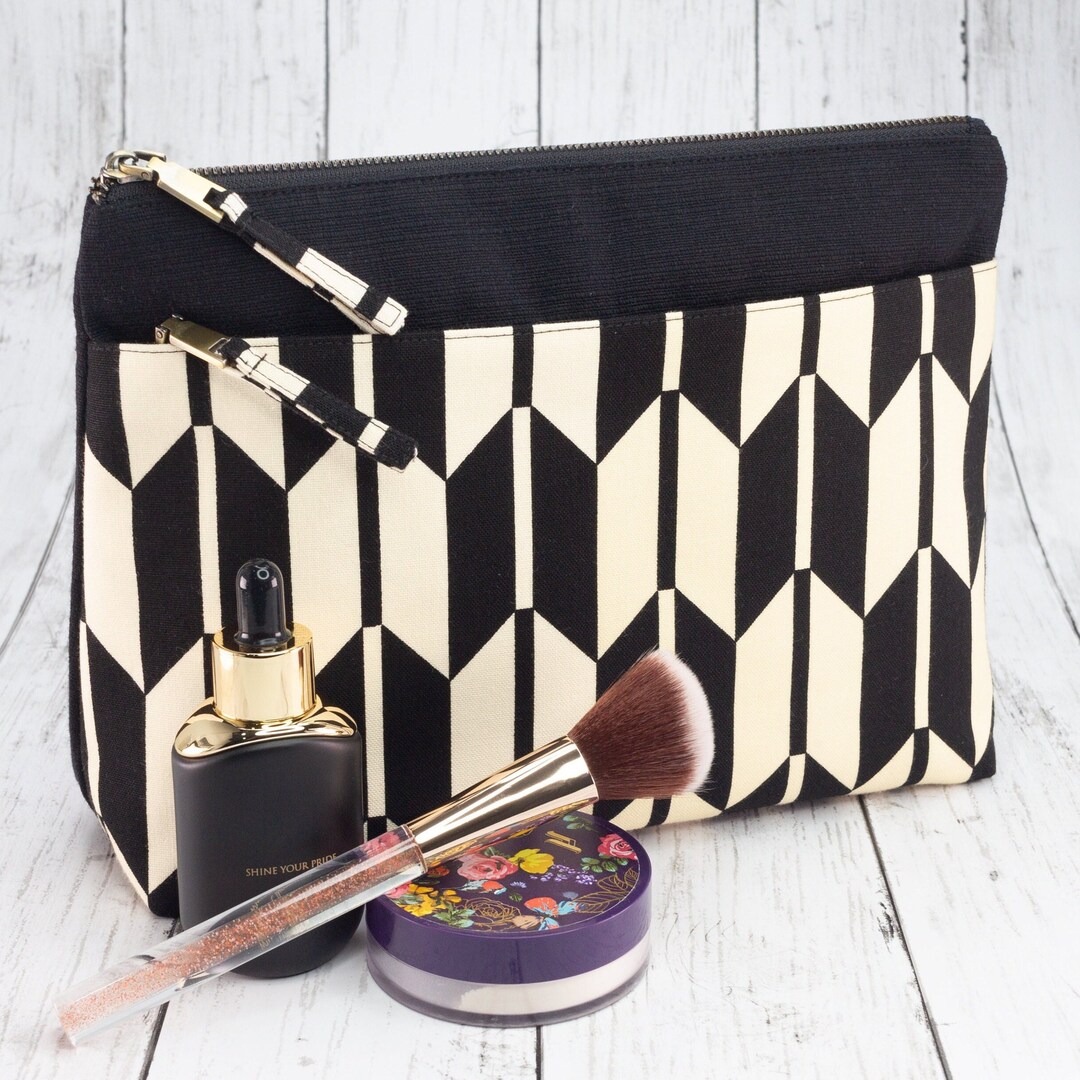 Japanese Arrow Makeup Bag, Yagasuri Arrow Cosmetic Bag, Personalized ...