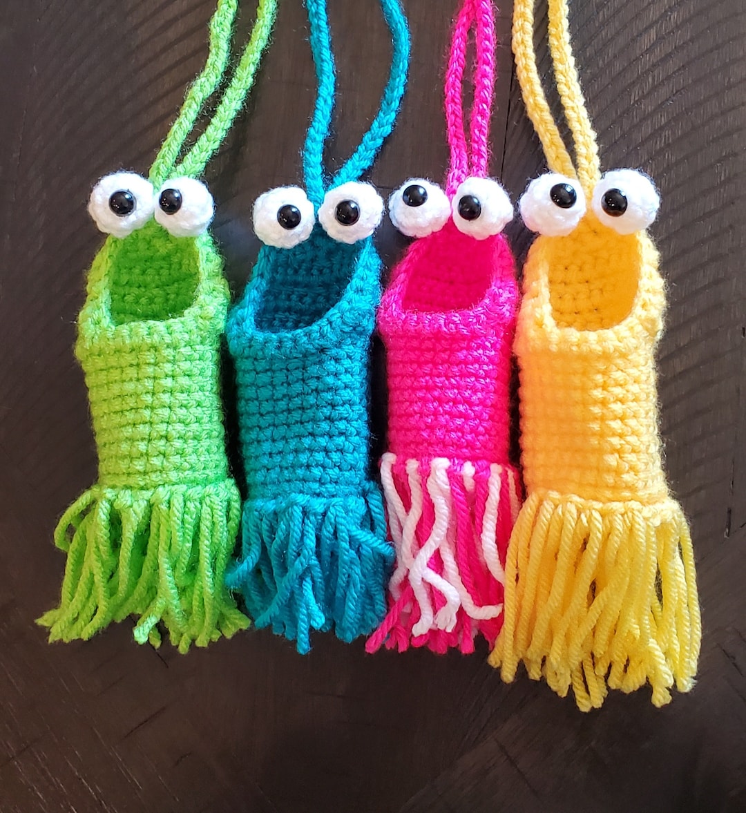 Crocheted Yip Yip Rearview Mirror Hanging - Etsy